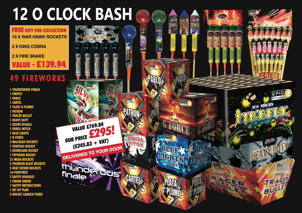 New Years Eve, new firework packs — Epic Fireworks