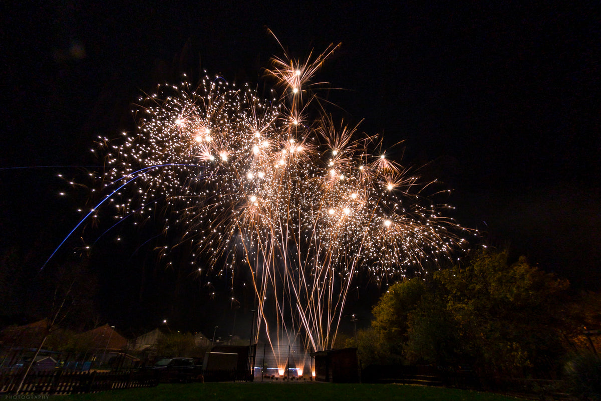 And our awesome Giant Bonfire — Epic Fireworks