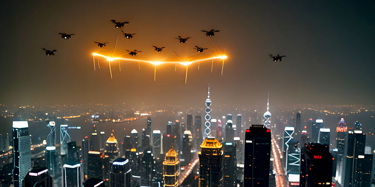 Hundreds of Drones Plummet During Fireworks and Drone Show in China ...