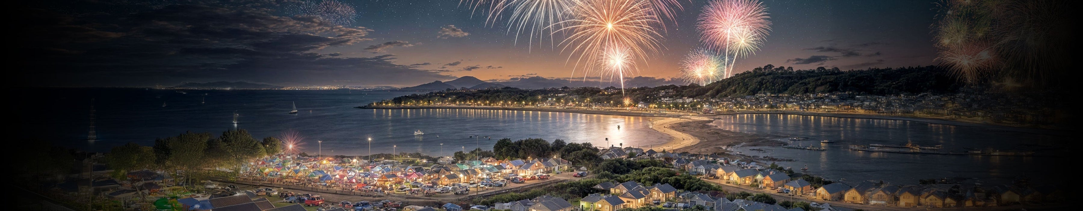 Epic Fireworks Return to Cowes Week 2025 at Waverley Park Holiday Centre