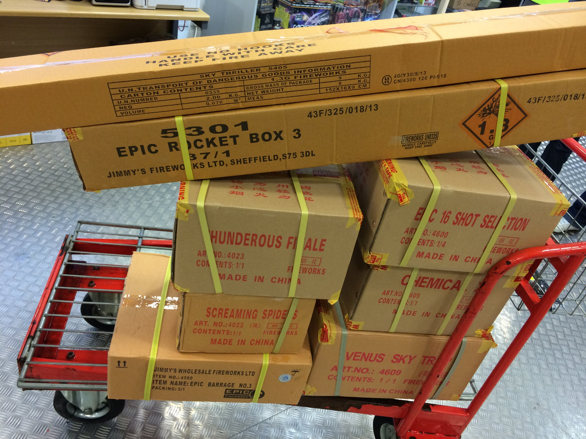 Trolley Load of Epic Pyro — Epic Fireworks