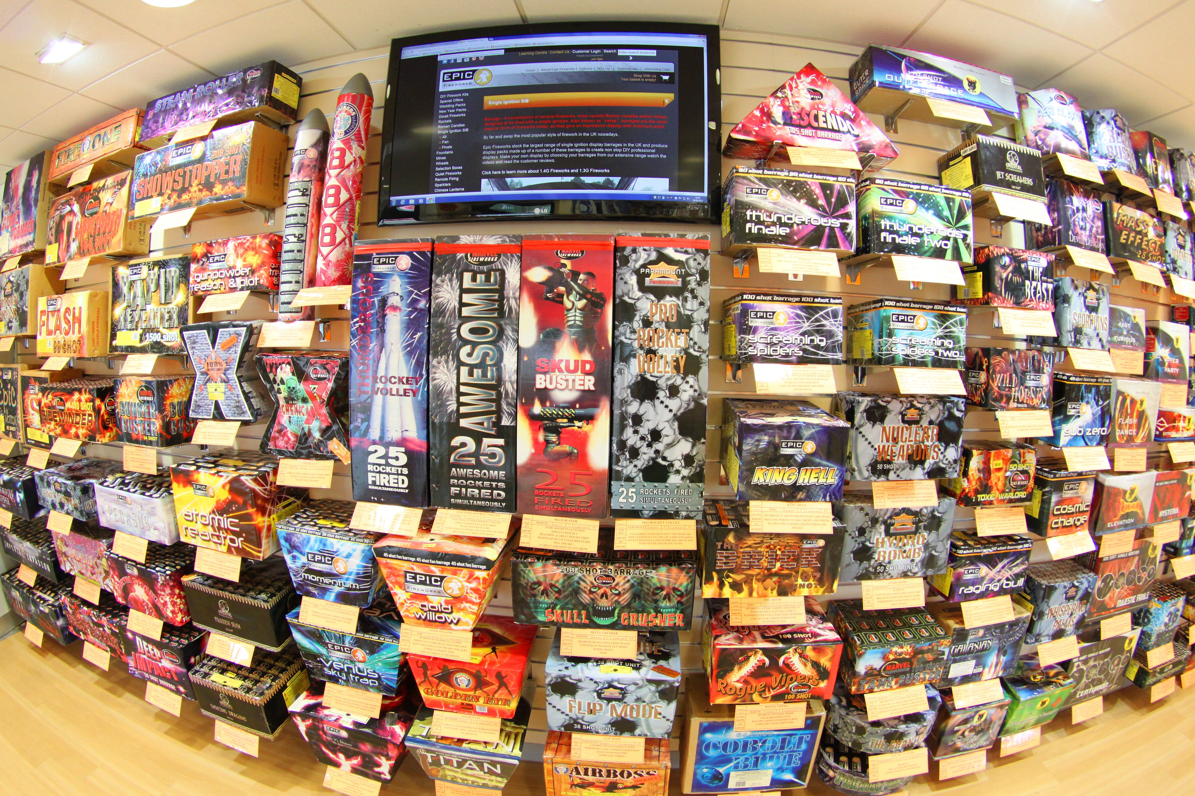 The Largest Range of Single Ignition Fireworks in the UK — Epic Fireworks