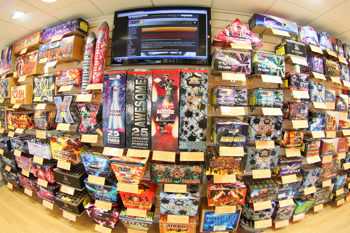 All the Big Firework Brands under one roof — Epic Fireworks