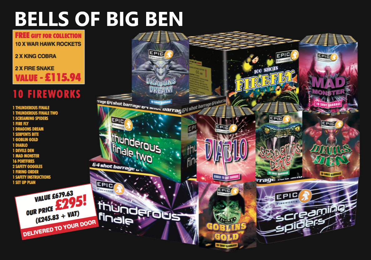 New Years Eve Packs - The Bells of Big Ben — Epic Fireworks