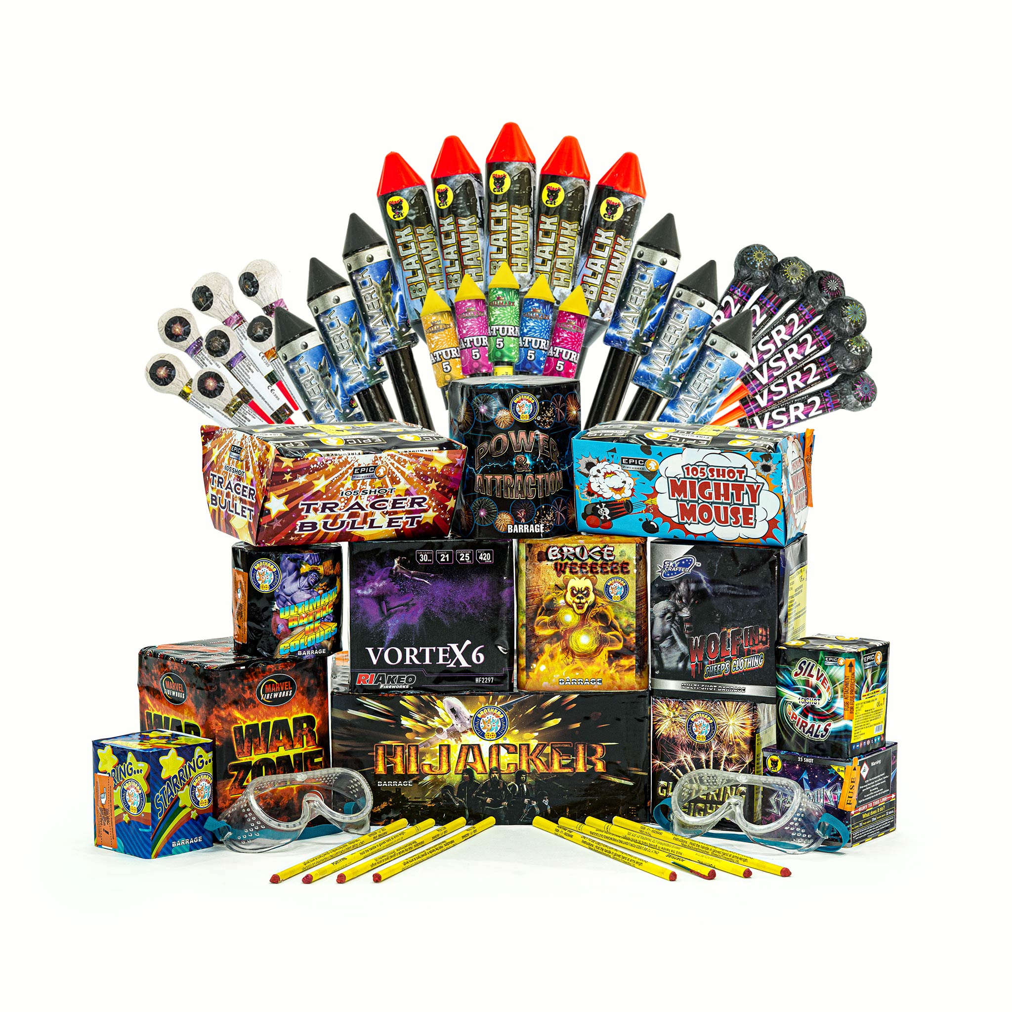 Firework Kits and Packs by Epic Fireworks