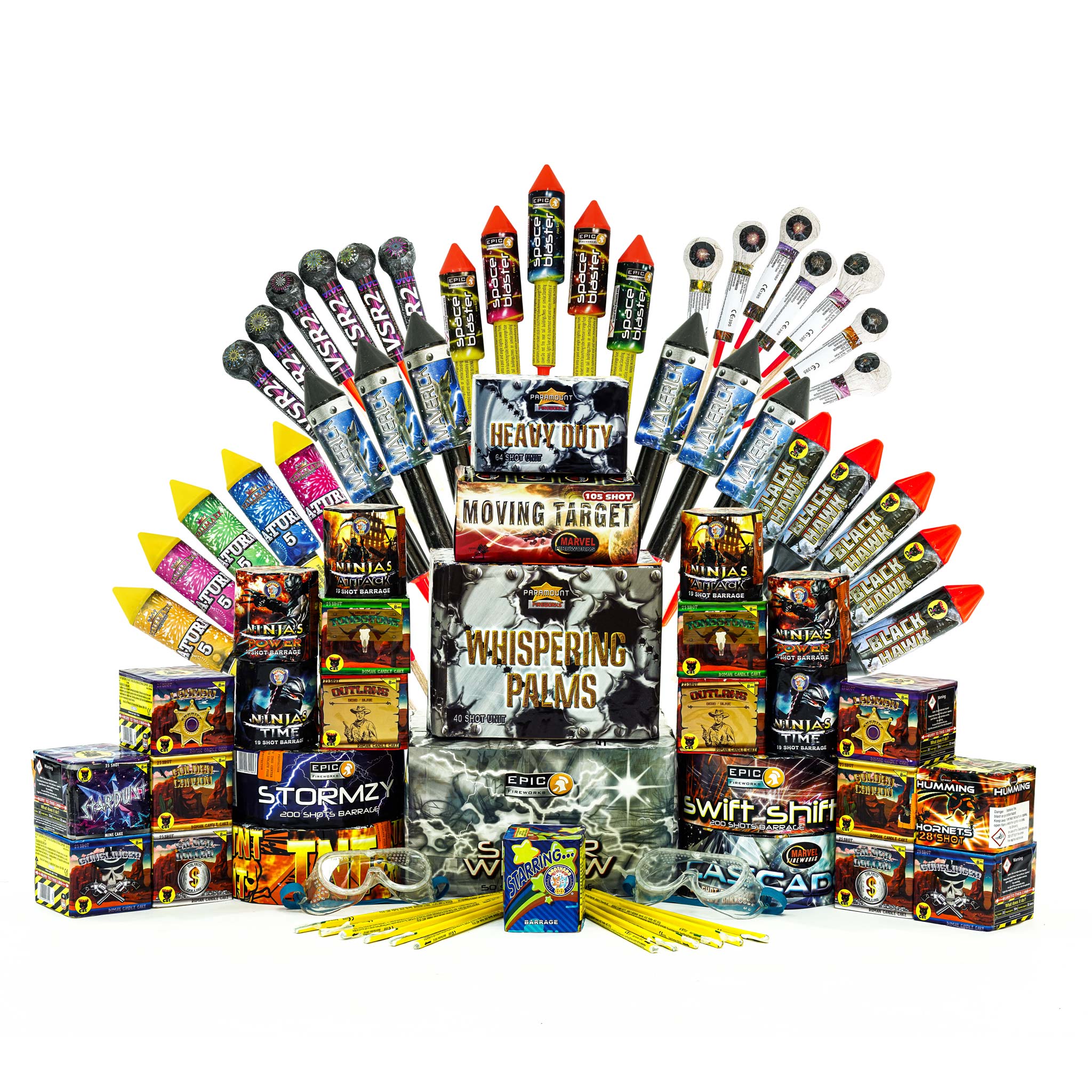 Firework Kits and Packs by Epic Fireworks