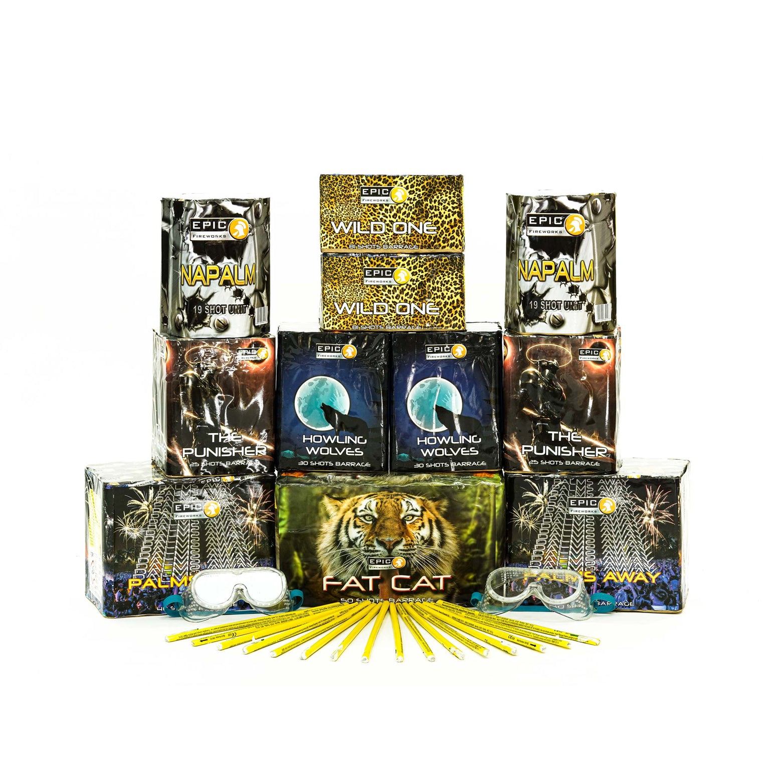 Firework Kits and Packs by Epic Fireworks