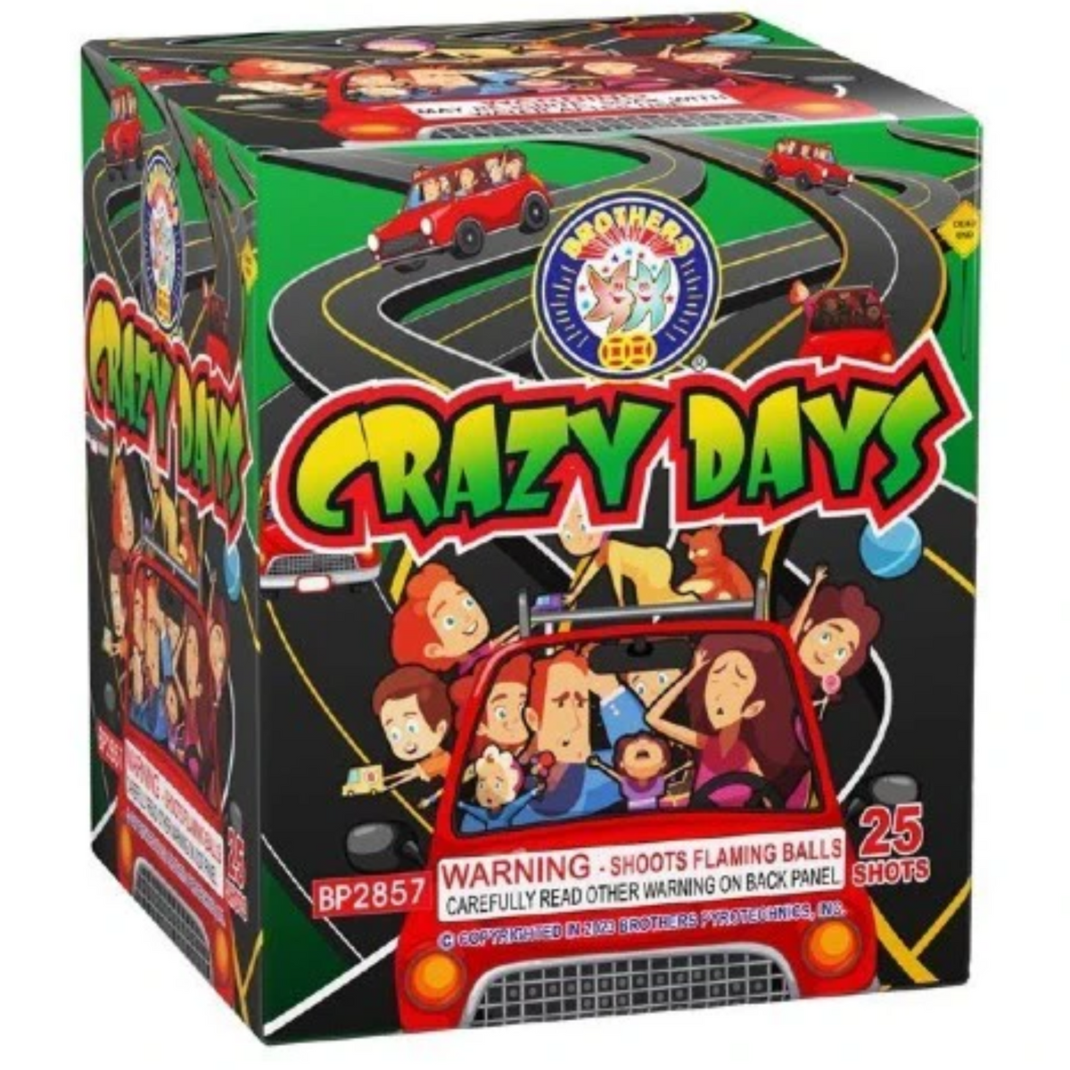 Crazy Days 25 Shot Pyro Cake by Brothers Pyrotechnics — Epic Fireworks