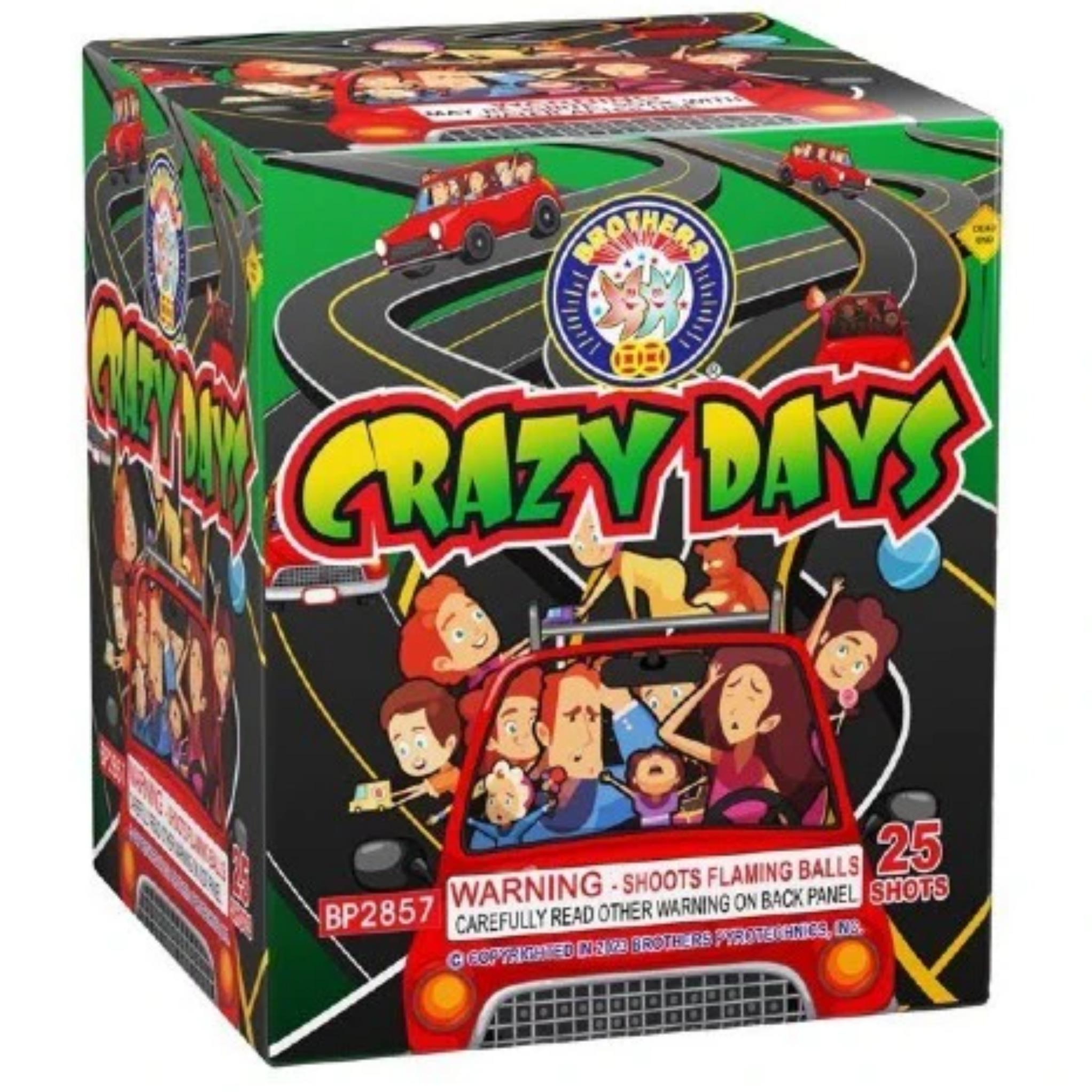 Crazy Days 25 Shot Pyro Cake by Brothers Pyrotechnics — Epic Fireworks
