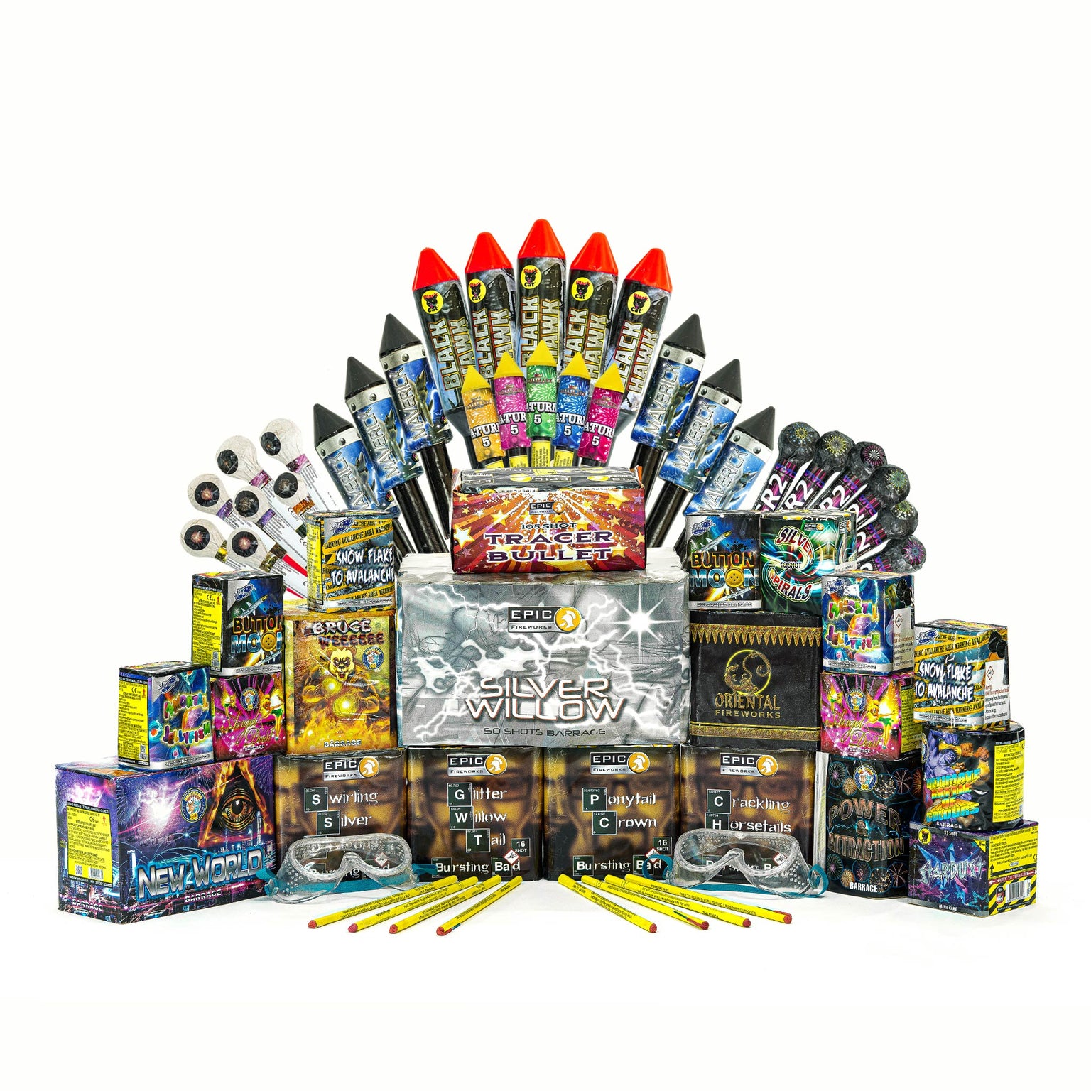 Firework Kits and Packs by Epic Fireworks