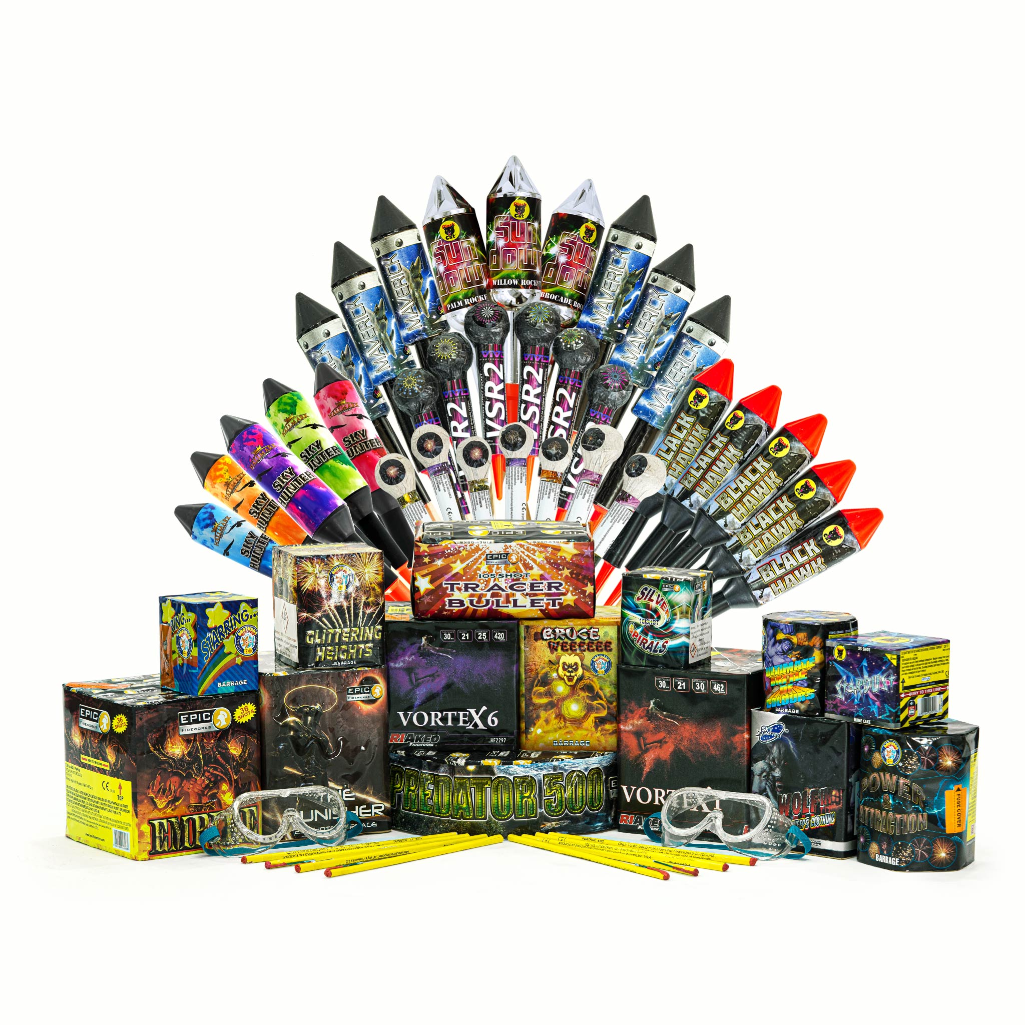 Firework Kits and Packs by Epic Fireworks