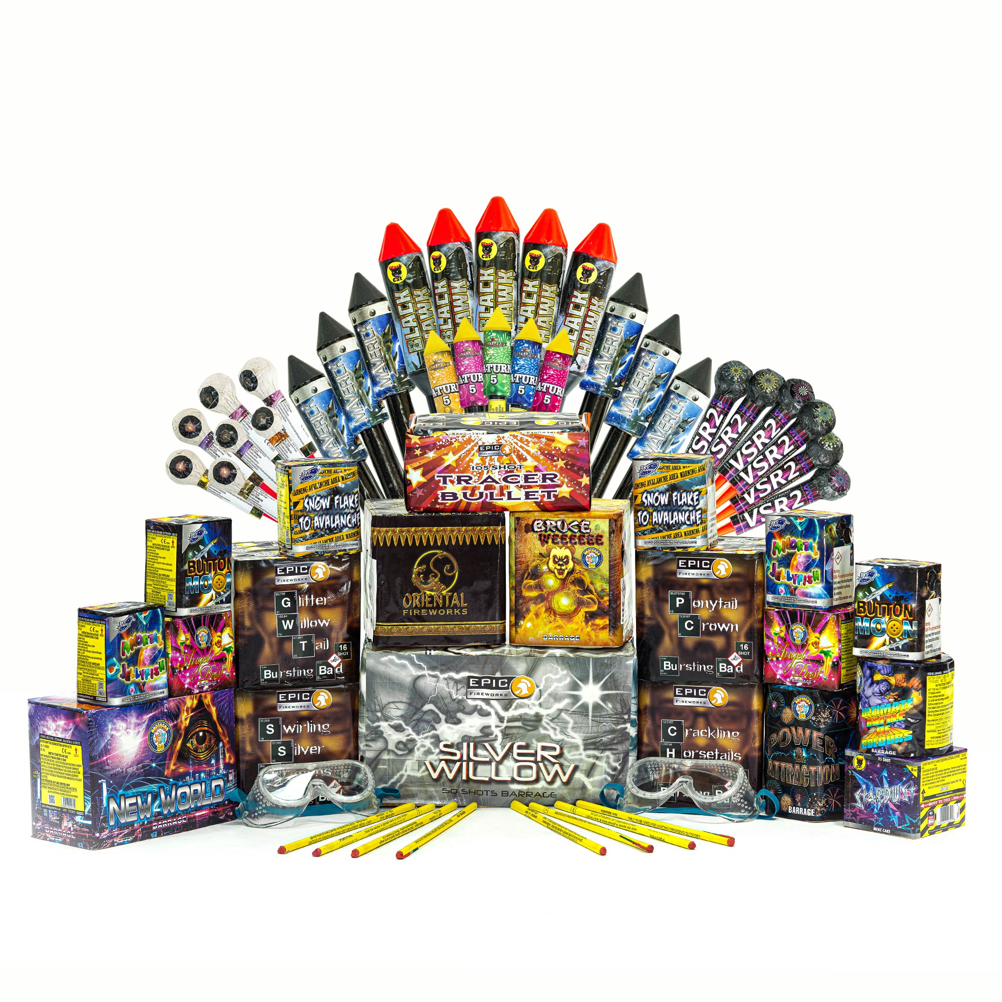 Firework Kits and Packs by Epic Fireworks