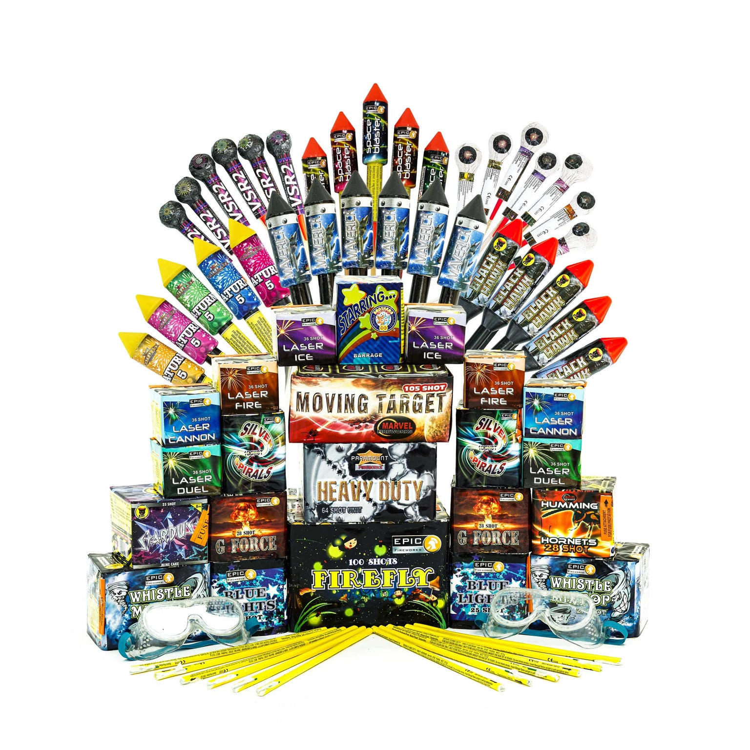 Firework Kits and Packs by Epic Fireworks