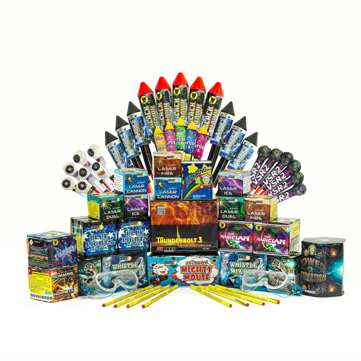 The Black Powder Firework Display Kit by Epic Fireworks