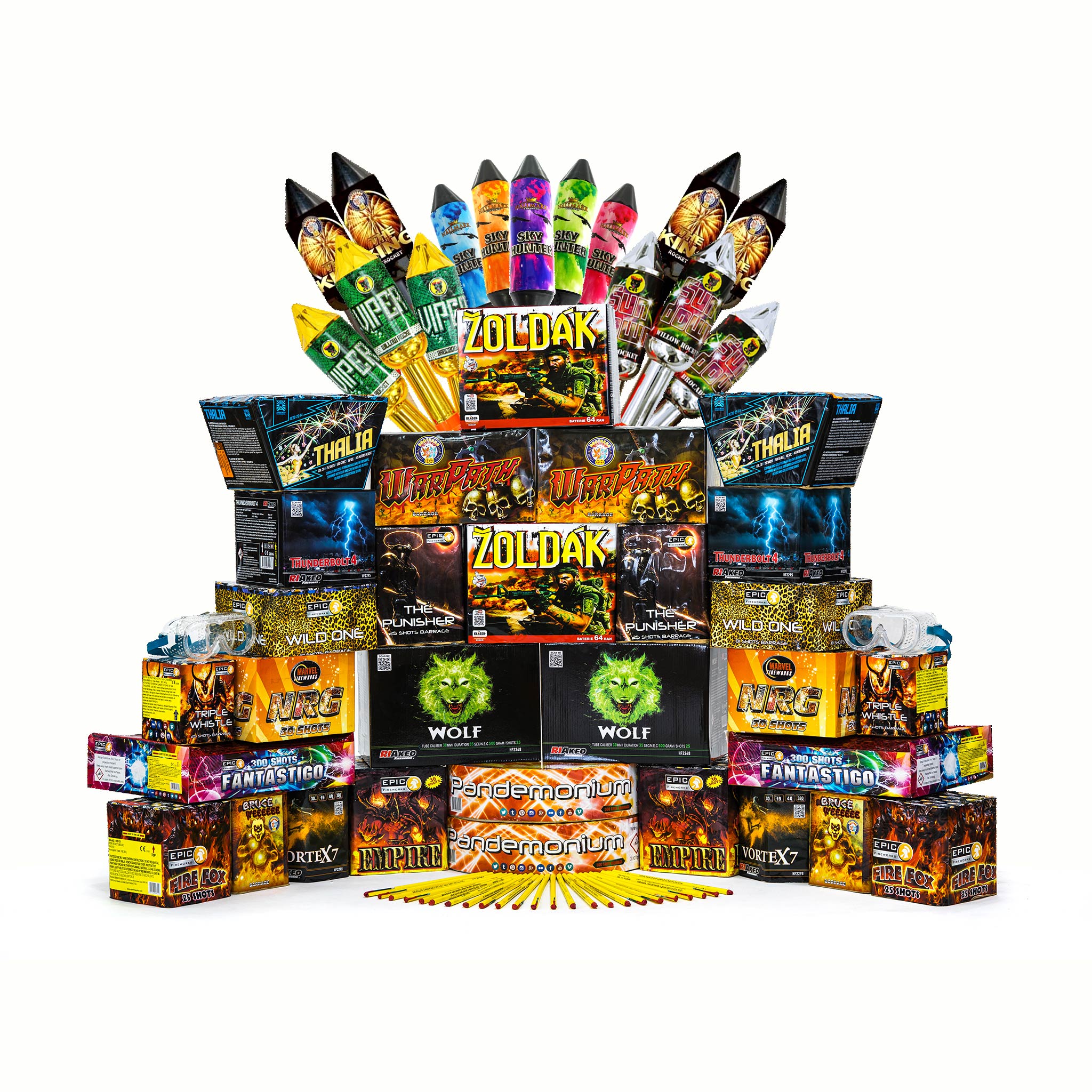 1.3G Consumer Firework Packs by Epic Fireworks
