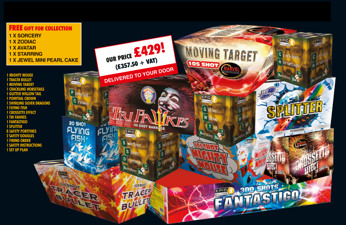 Midnight Mayhem New Year Fireworks Pack by Epic Fireworks