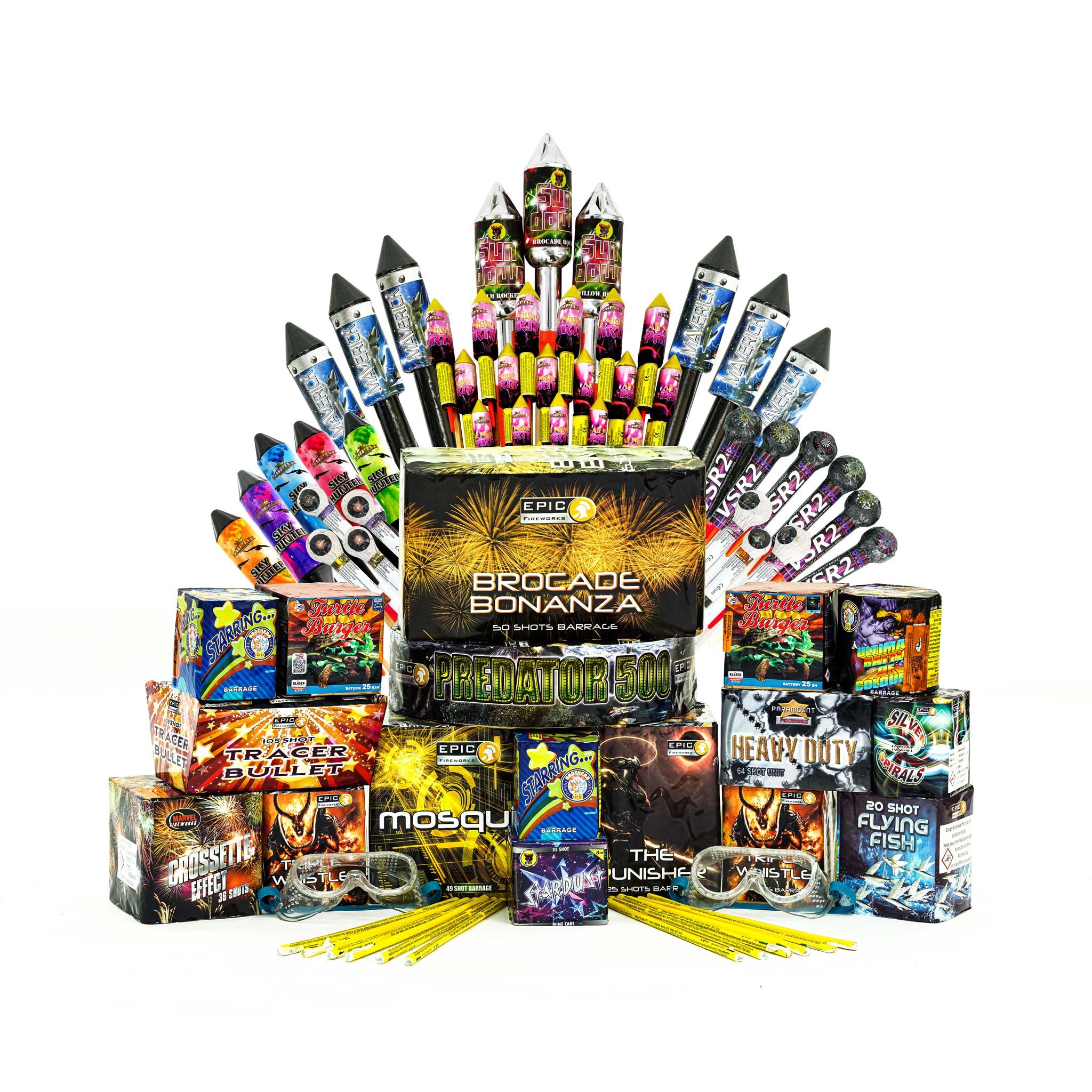 Firework Kits and Packs by Epic Fireworks