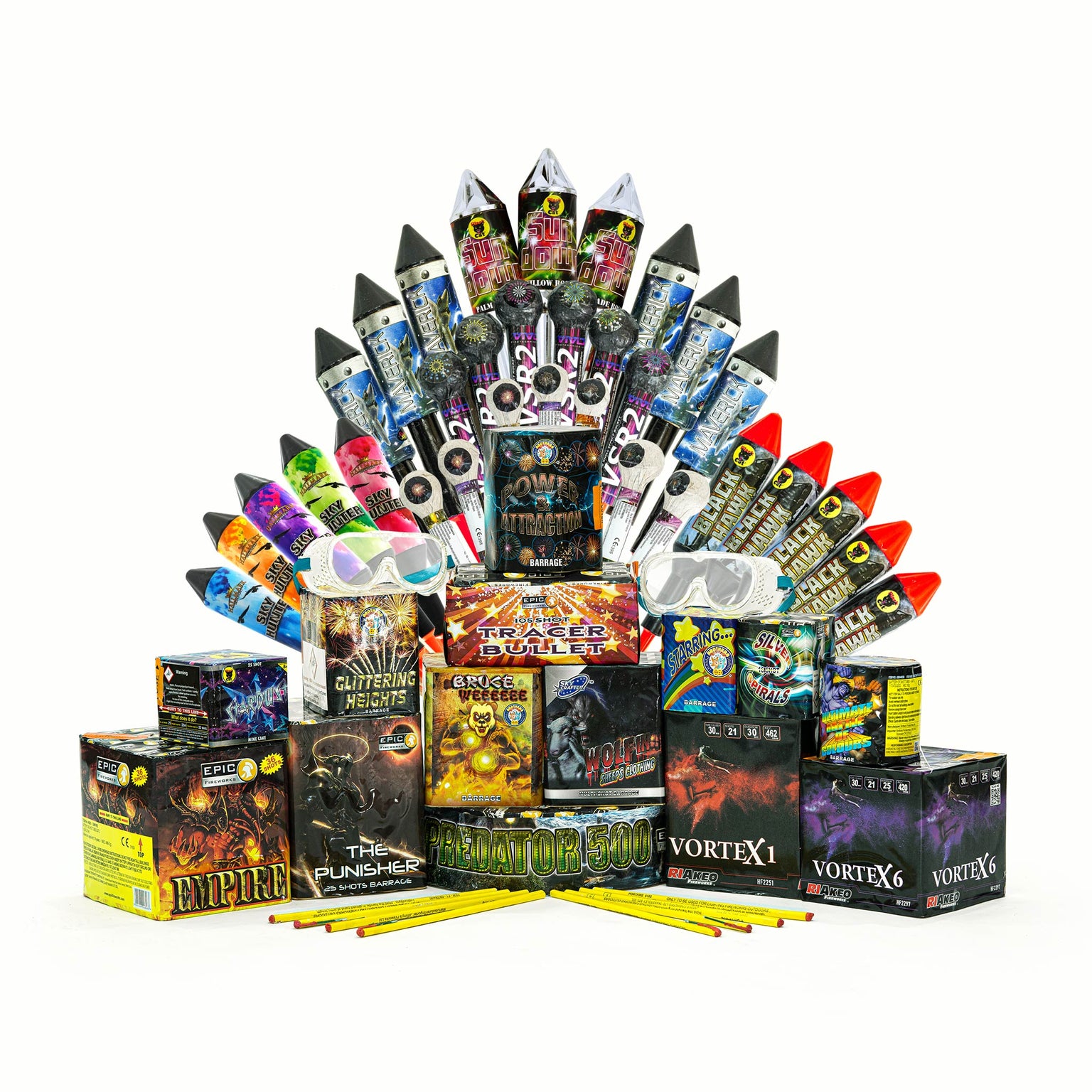 Firework Kits and Packs by Epic Fireworks