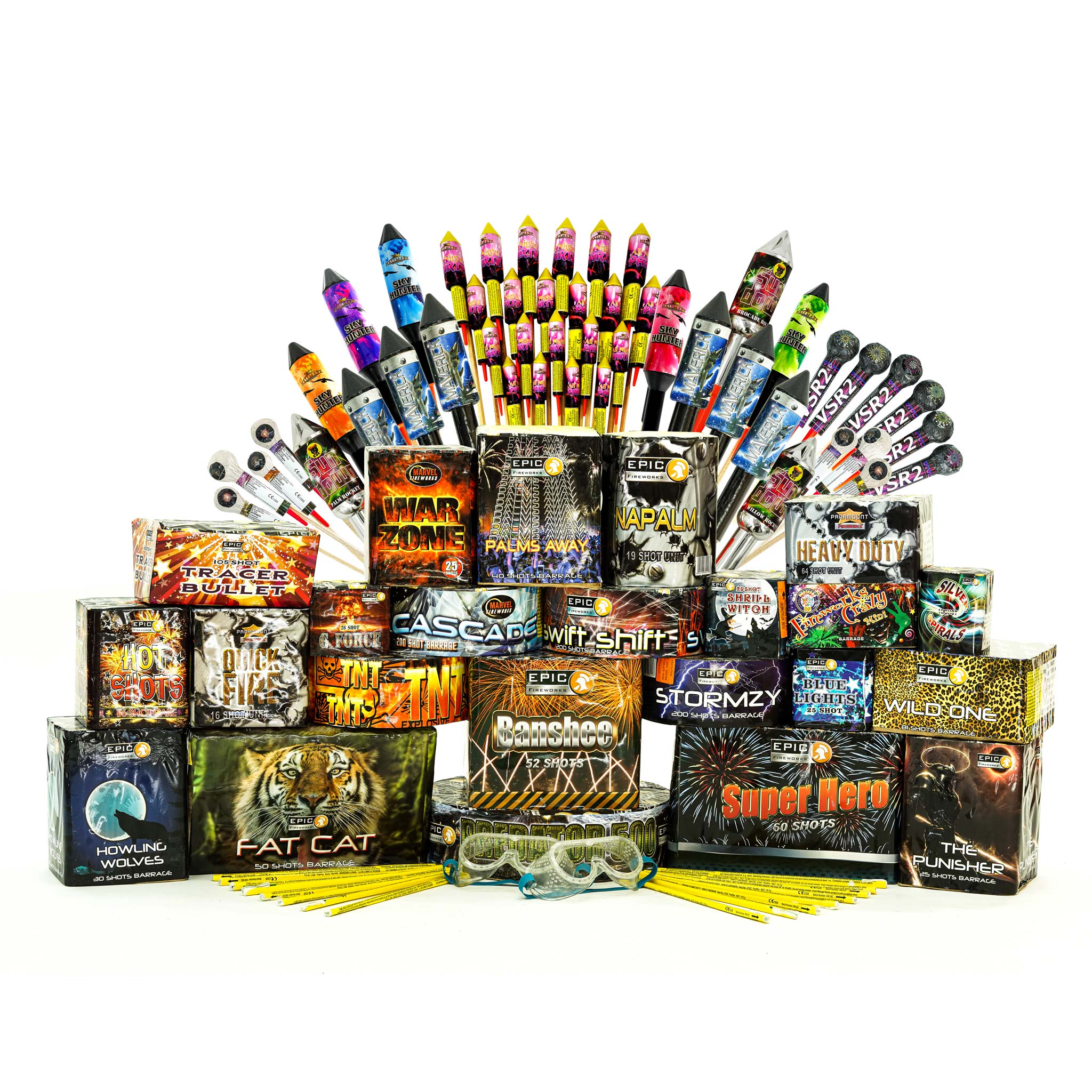 Firework Kits and Packs by Epic Fireworks