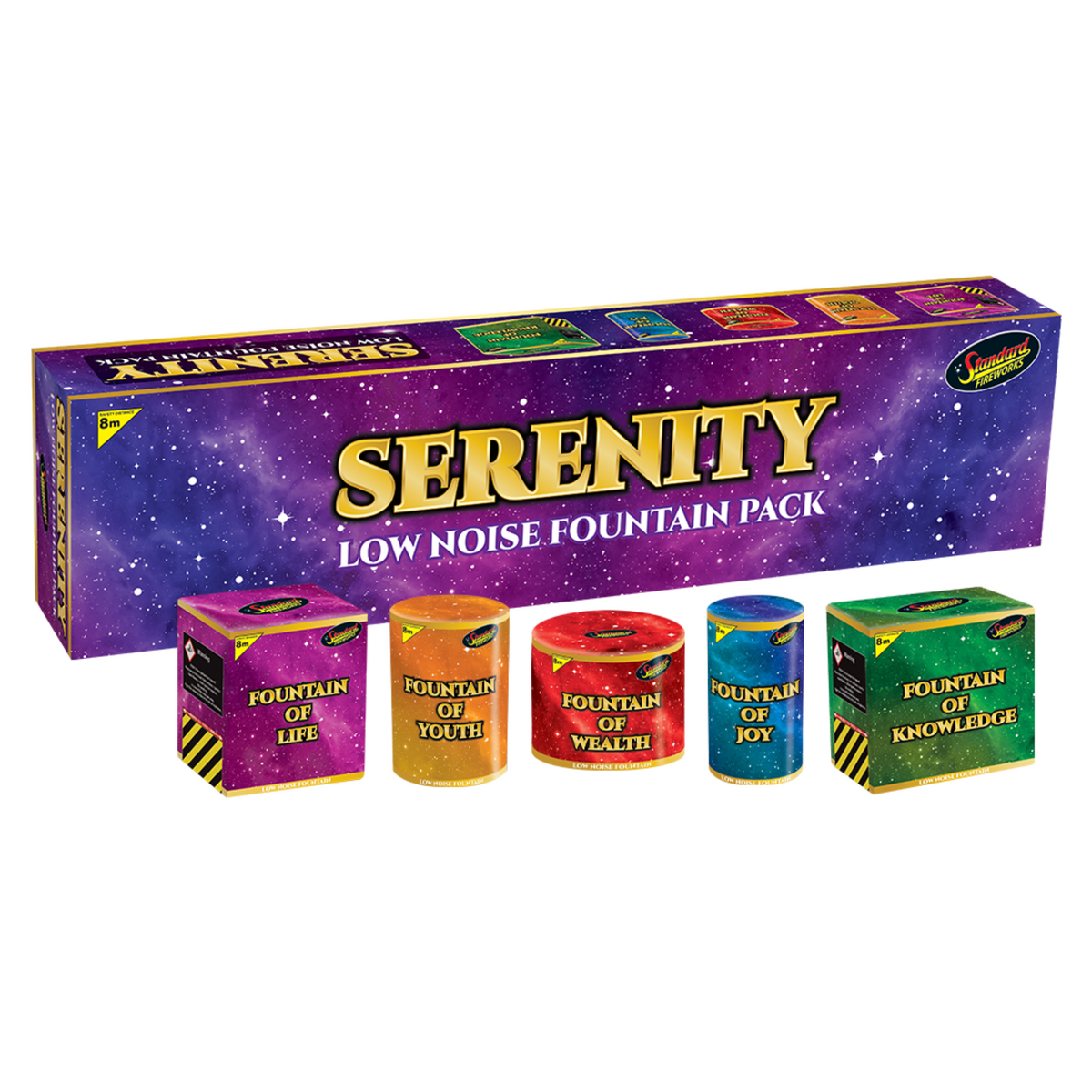 Serenity Low Noise Fountain Pack — Epic Fireworks