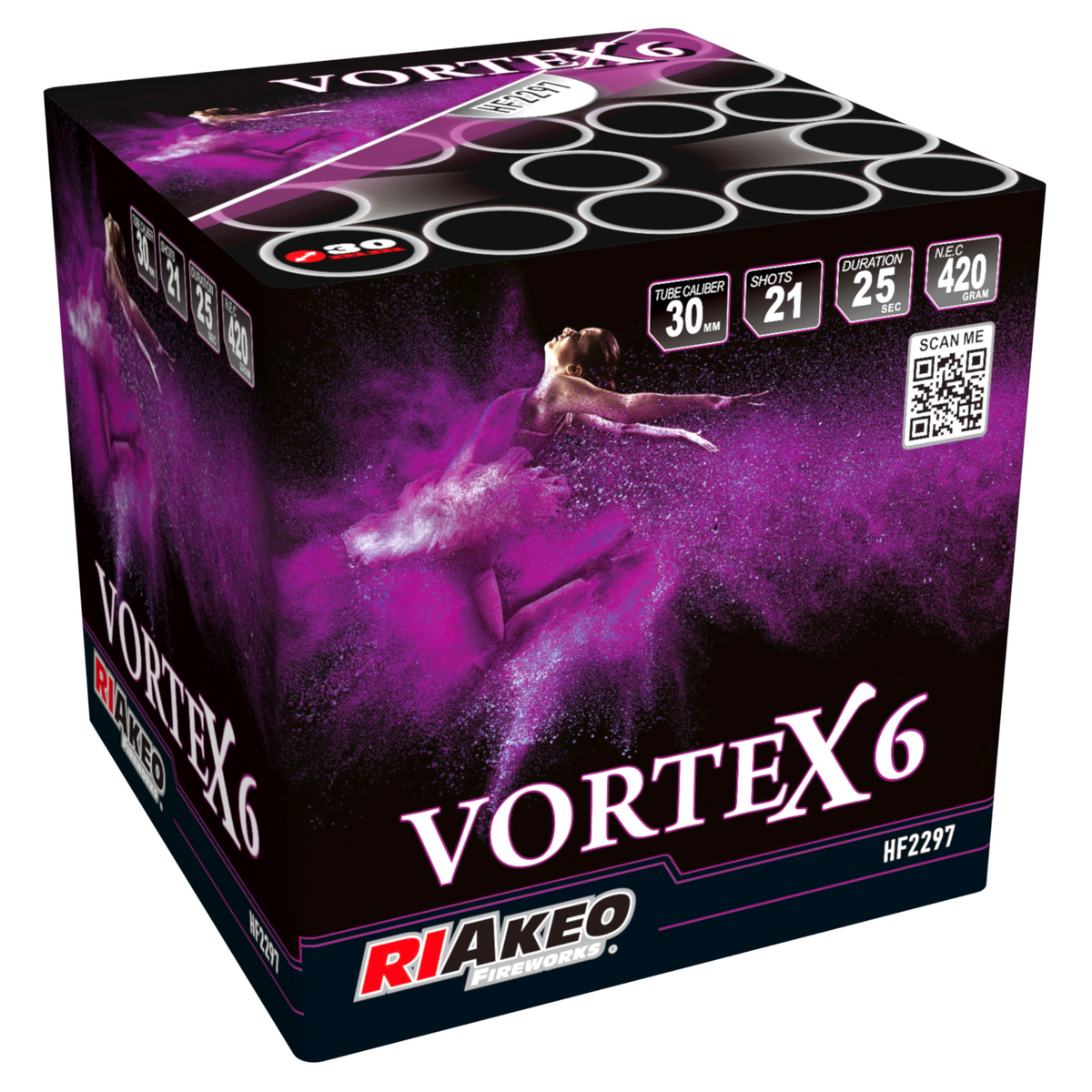 Vortex Six 21 Shot Firework Cake by Riakeo Fireworks — Epic Fireworks