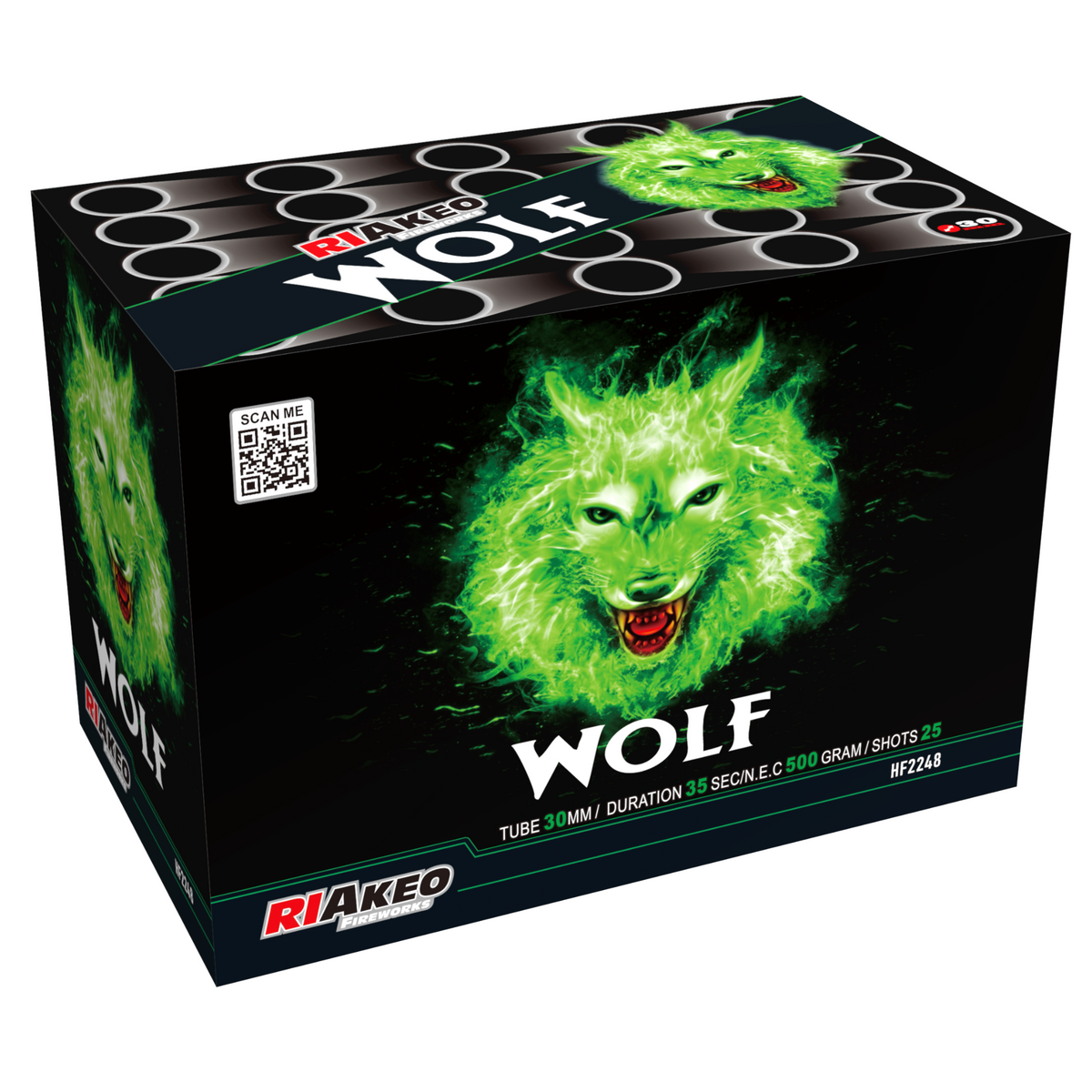 Wolf 25 Shot Firework Fan Barrage By Riakeo Fireworks — Epic Fireworks