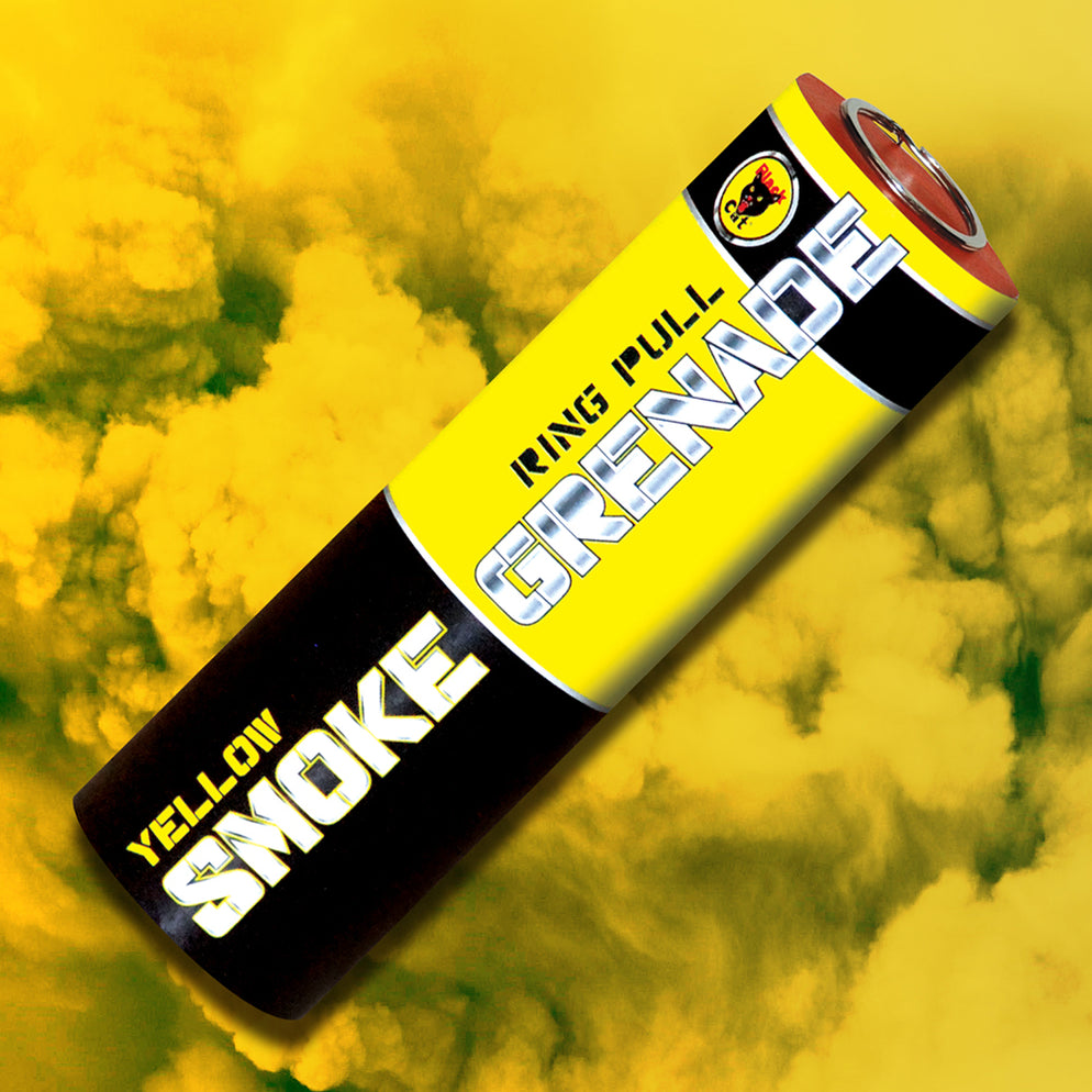 Yellow Smoke Bomb by Black Cat Fireworks - Outdoor Use Only — Epic ...