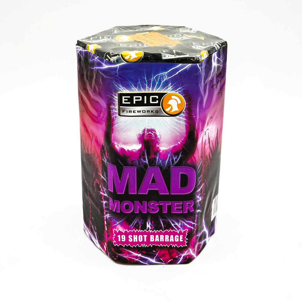 Mad Monster 19 Shot 1.3G Firework Barrage by Epic Fireworks