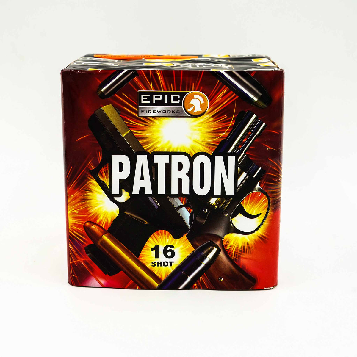 16 Shots Patron 1.3G Single Ignition Firework by Epic Fireworks